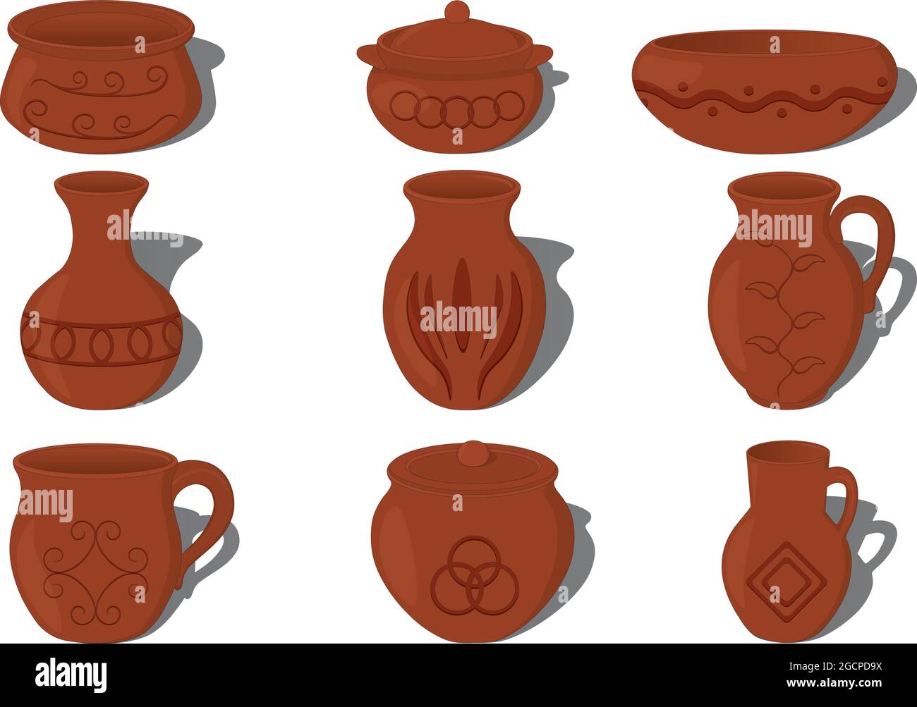 Pot patterns Stock Vector Images - Alamy
