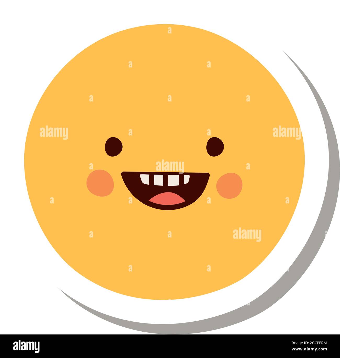 smiling face illustration Stock Vector Image & Art - Alamy