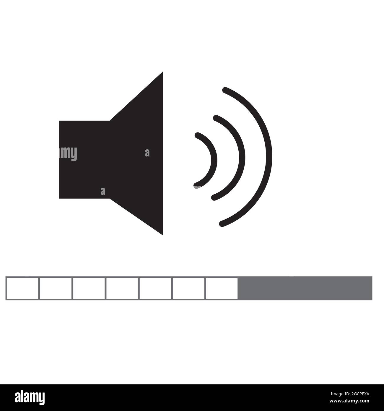 Audio icon on white background. Speaker sign. Volume Icon black symbol ...