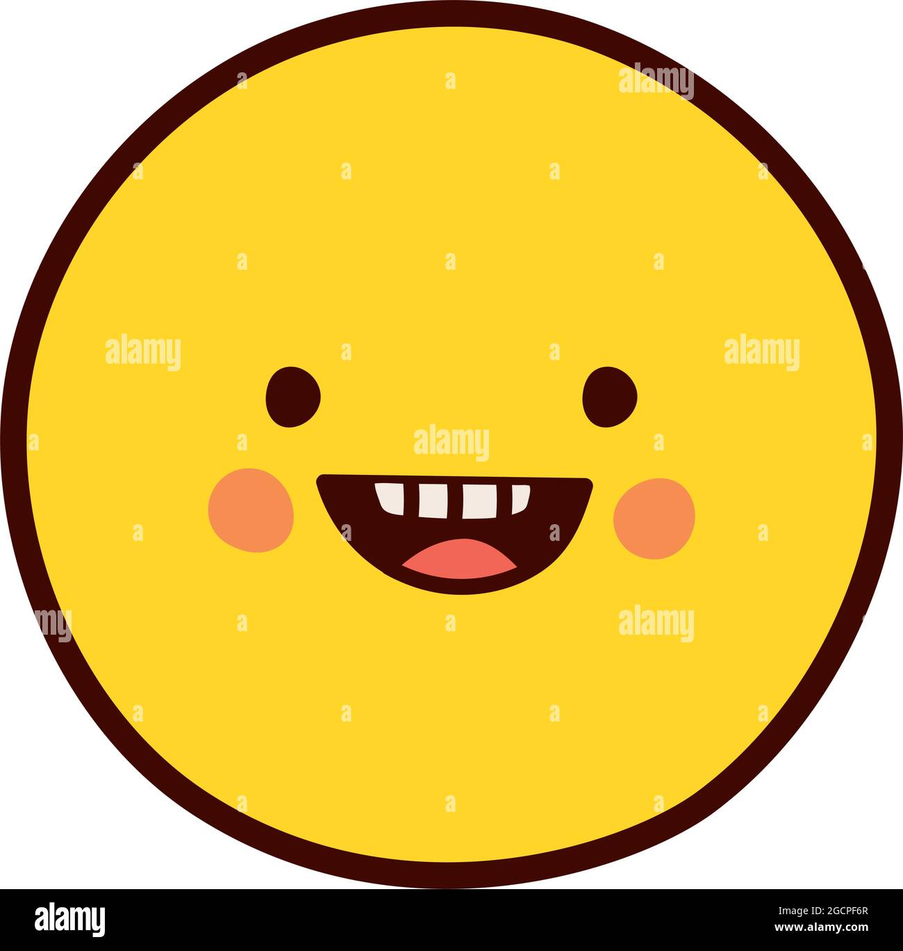 cheerful face illustration Stock Vector Image & Art - Alamy