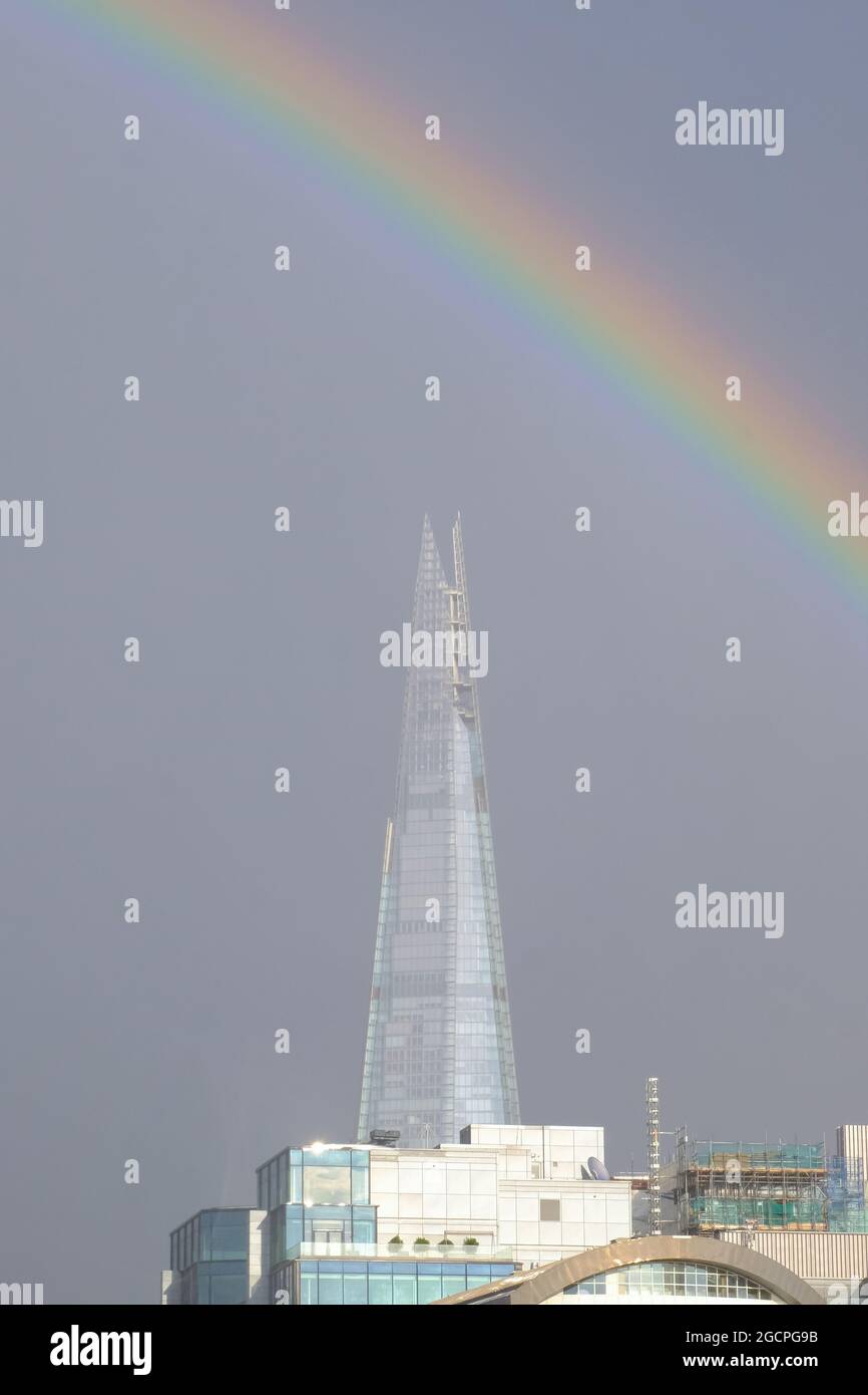 Rainbow over the shard hi-res stock photography and images - Alamy