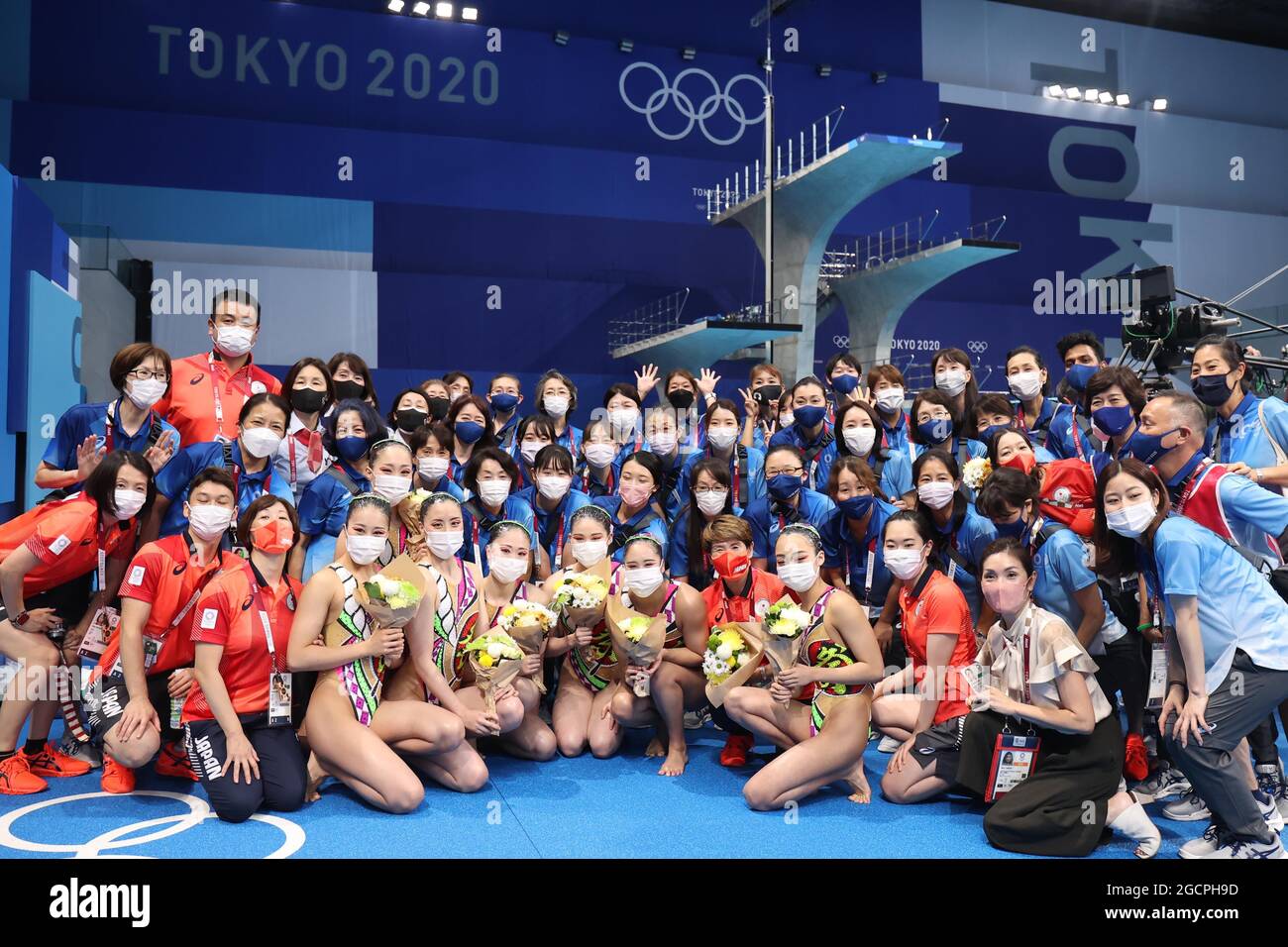 Tokyo, Japan. 7th Aug, 2021. Japan team group (JPN) Artistic Swimming ...