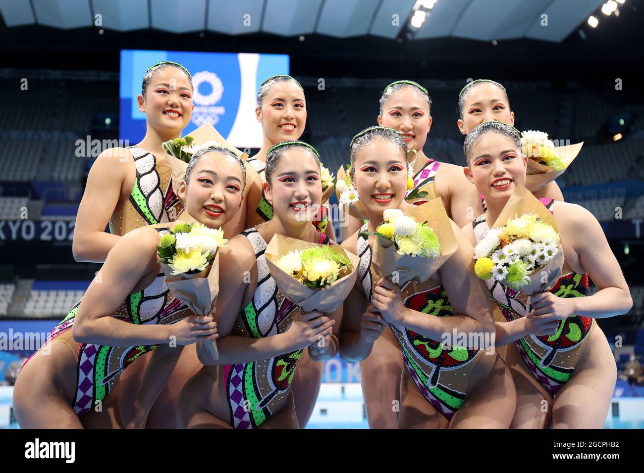 Tokyo, Japan. 7th Aug, 2021. Japan team group (JPN) Artistic Swimming ...
