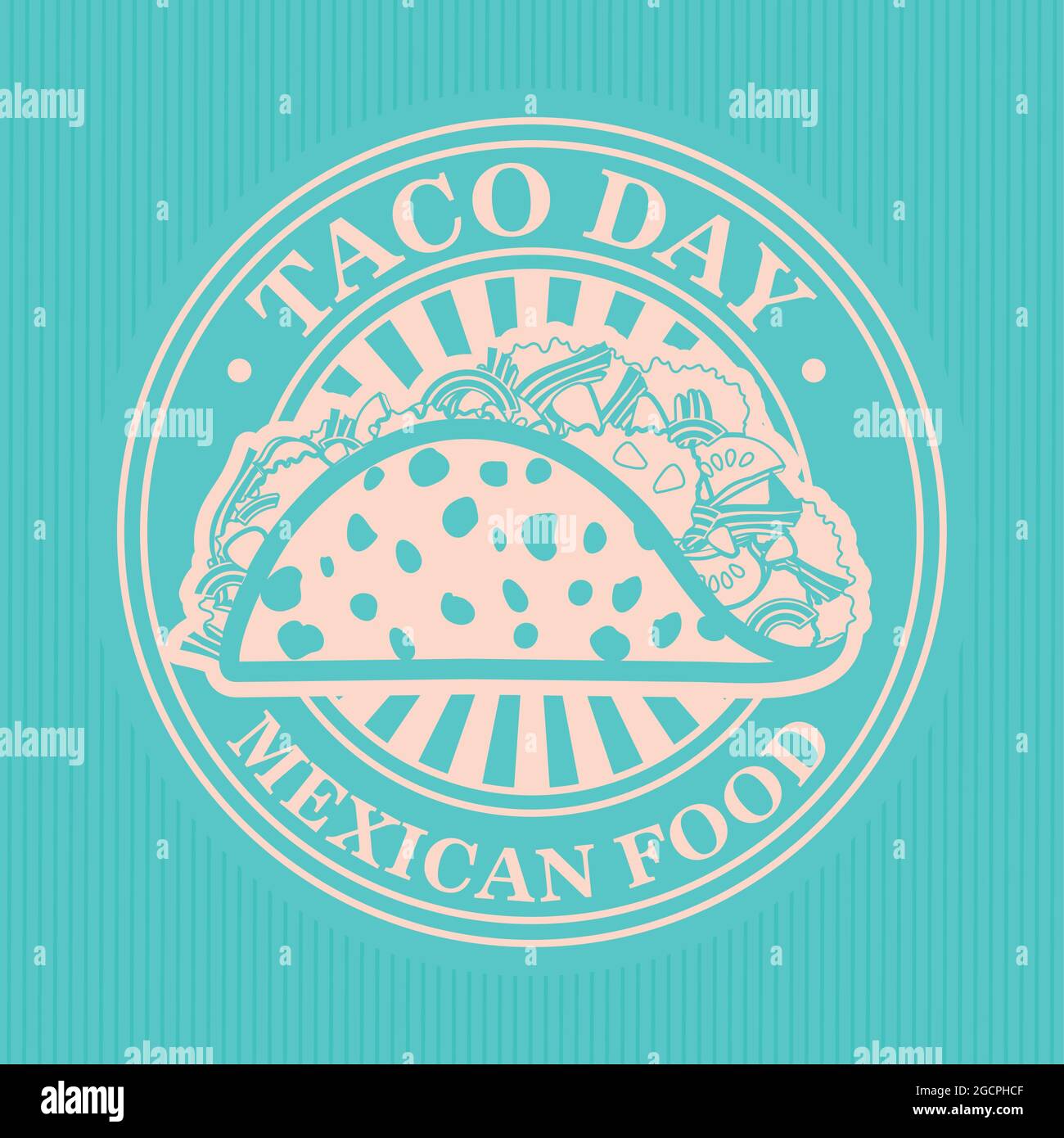 taco day label design Stock Vector Image & Art - Alamy