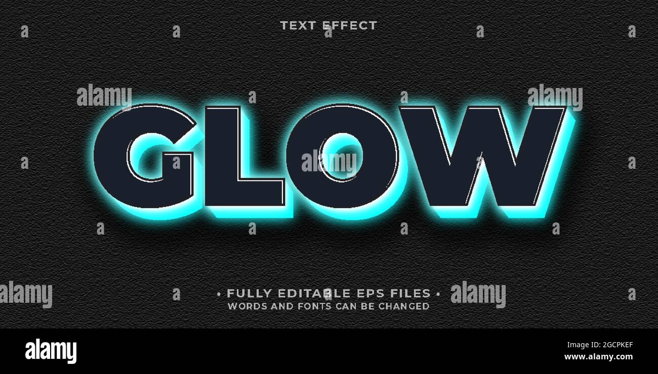 Glowing text label Stock Vector Images - Alamy