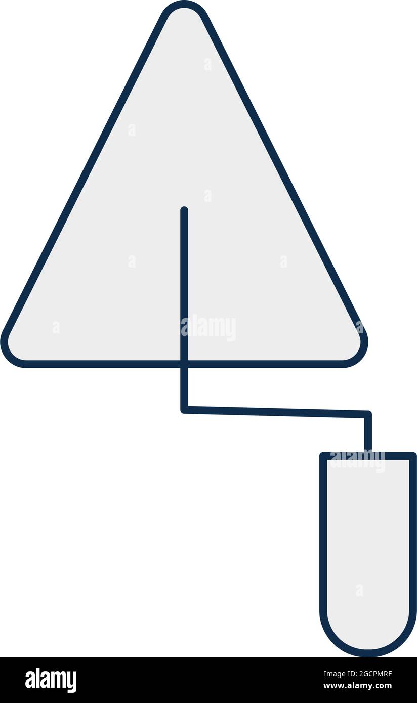 Triangular trowel Stock Vector Images - Alamy