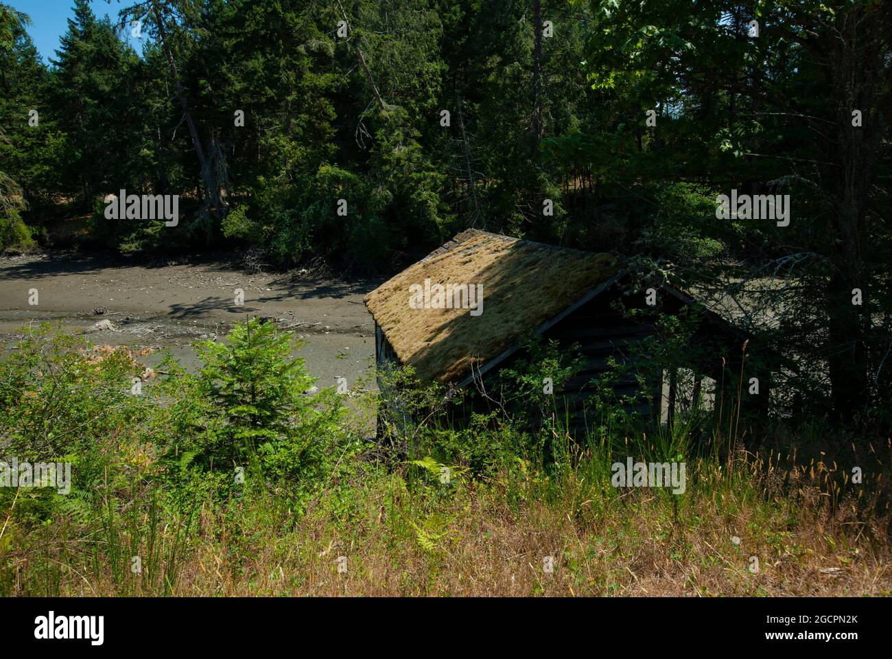 Old fisherman's shack at Hope Bay, North Pender Island, British ...
