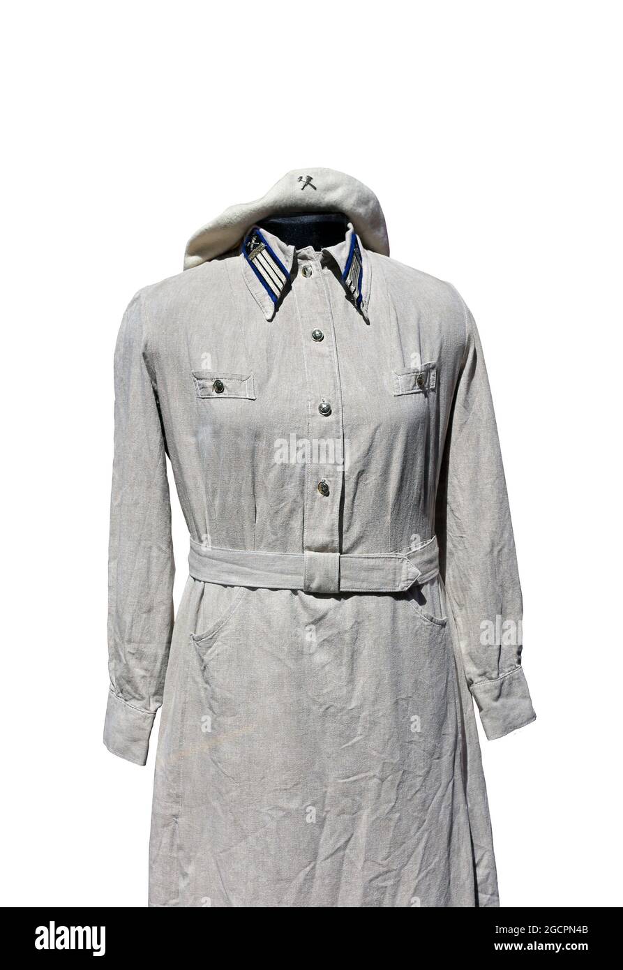 Women's railway uniform of the thirties of the twentieth century Stock ...
