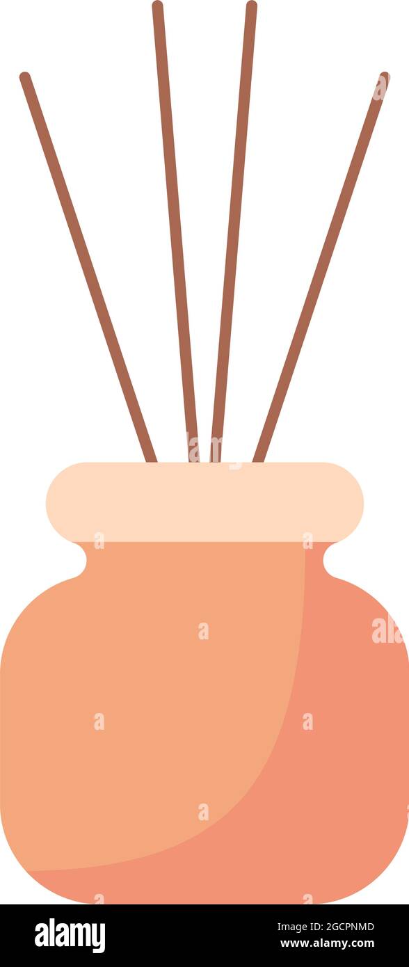 Burning incense stick traditional Stock Vector Images - Alamy