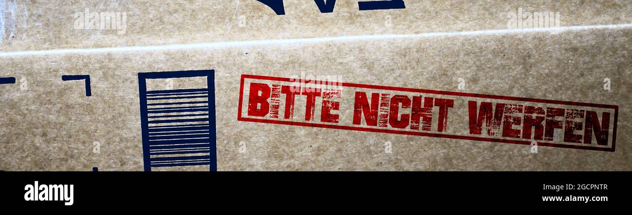 Fragile please do not touch sign hi-res stock photography and images ...