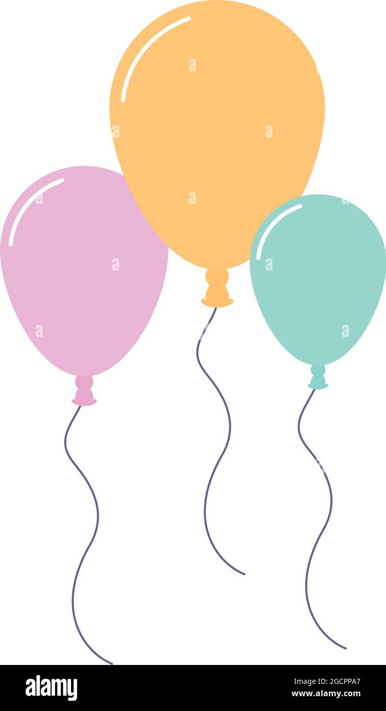 three balloons design Stock Vector Image & Art - Alamy