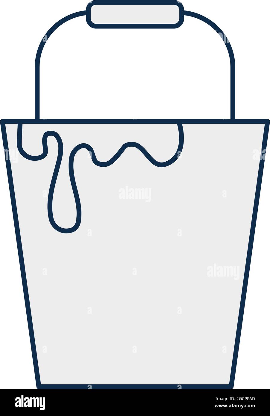 gray paint bucket Stock Vector Image & Art - Alamy