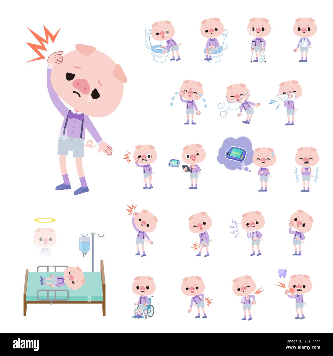 Beast illness vector vectors hi-res stock photography and images - Alamy