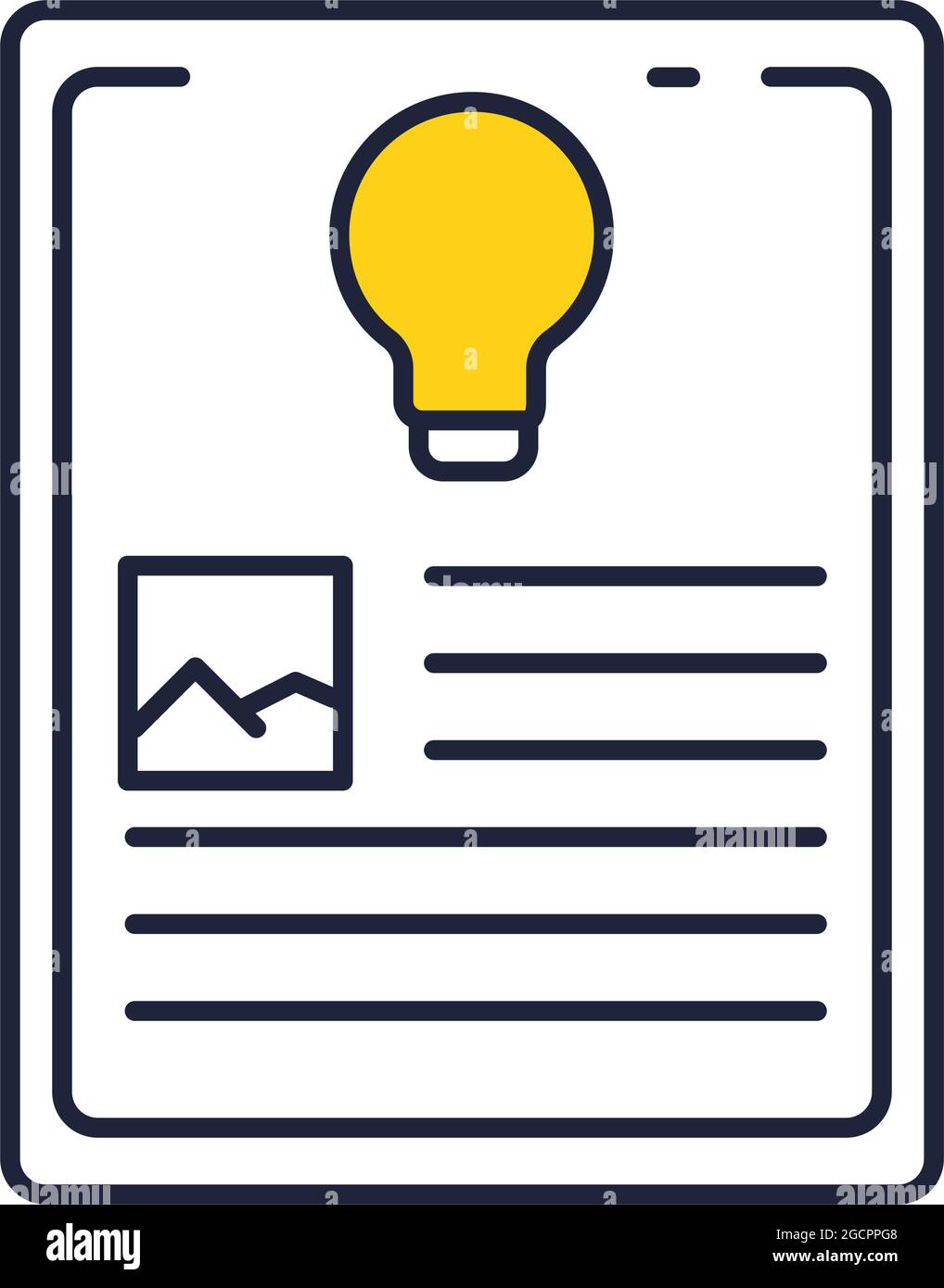 Intellectual property patent flat vector line icon Stock Vector Image ...