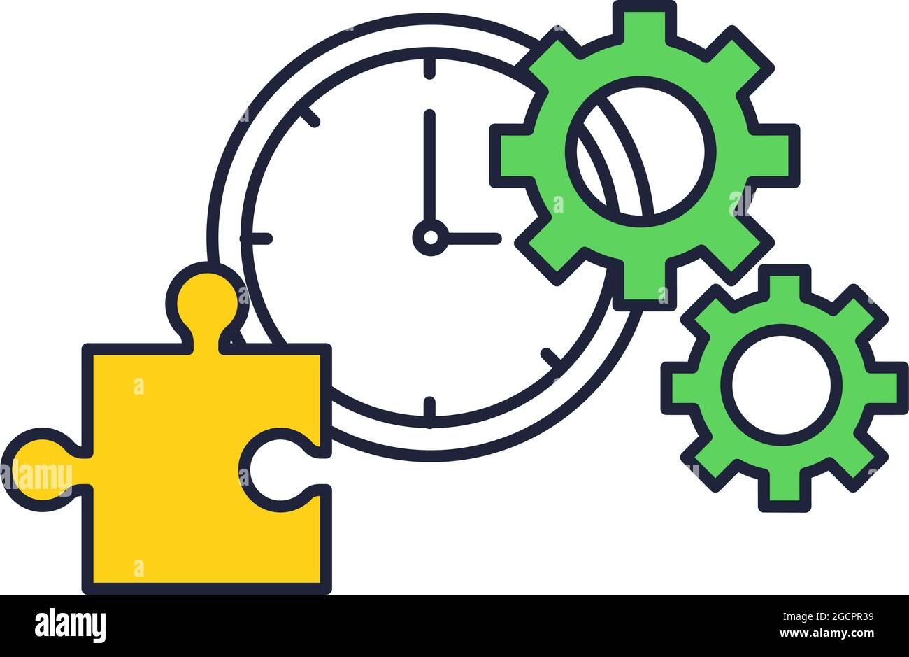Project management control vector flat line icon Stock Vector Image ...