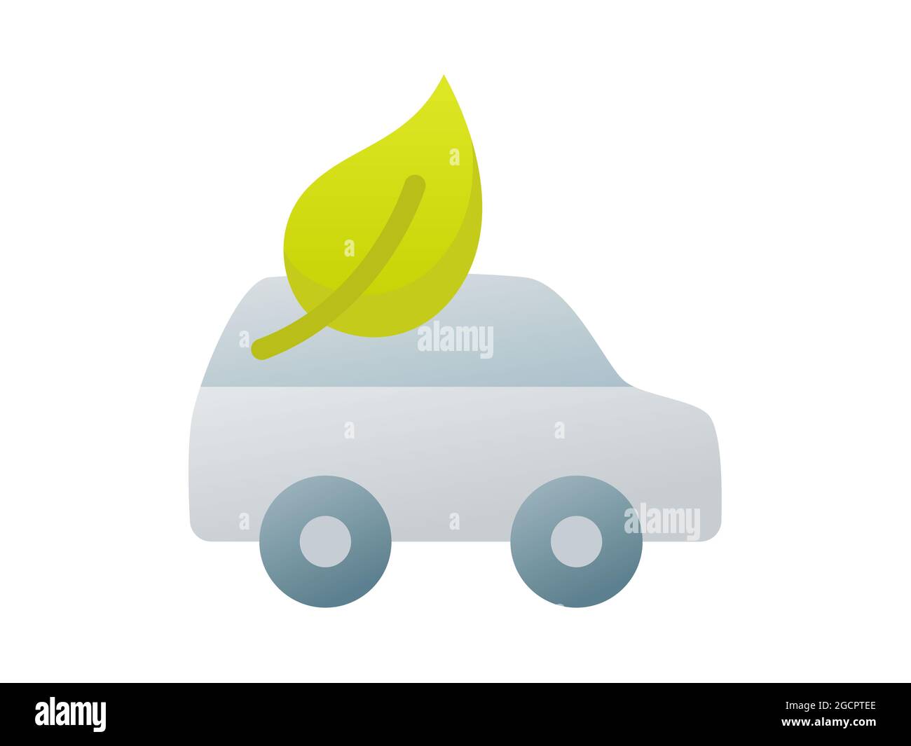 eco electric car vehicle zero emission single isolated icon with smooth ...