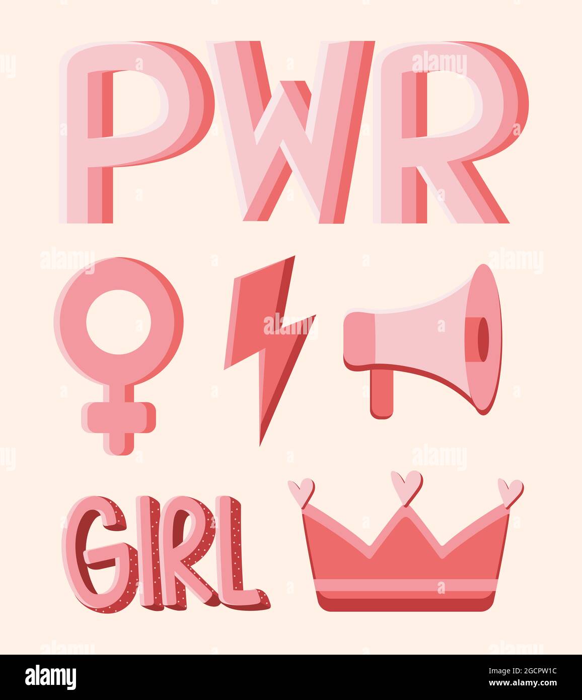 six girls icons Stock Vector Image & Art - Alamy