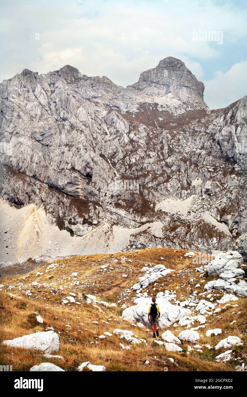 Mount Bobotov Kuk in Durmitor National Park, Dinaric Alps, Montenegro ...