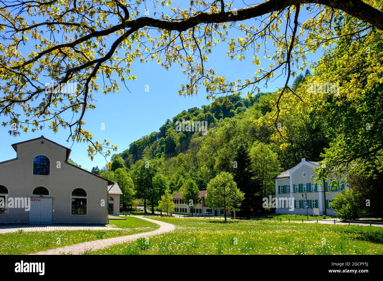 Peissenberg mine, mining museum, deep gallery hall, Hohenpeissenberg ...