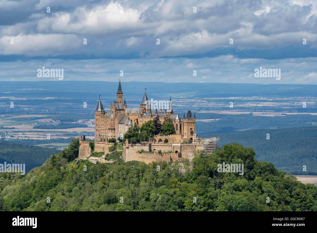 Hohenzollern Castle, Bisingen, Baden-Wuerttemberg, Germany Stock Photo ...