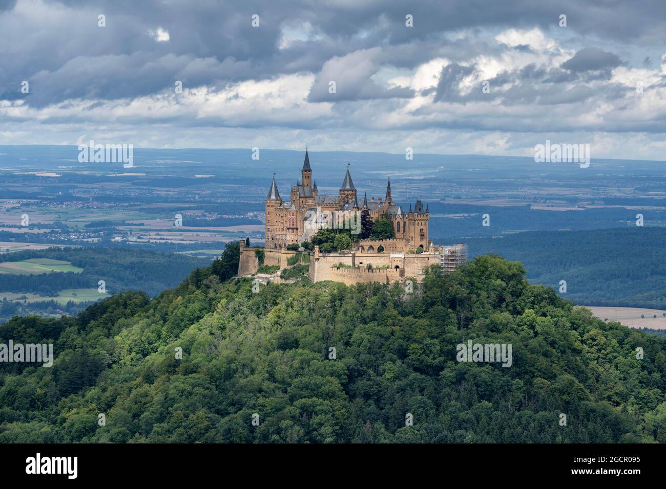 Hohenzollern Castle, Bisingen, Baden-Wuerttemberg, Germany Stock Photo ...