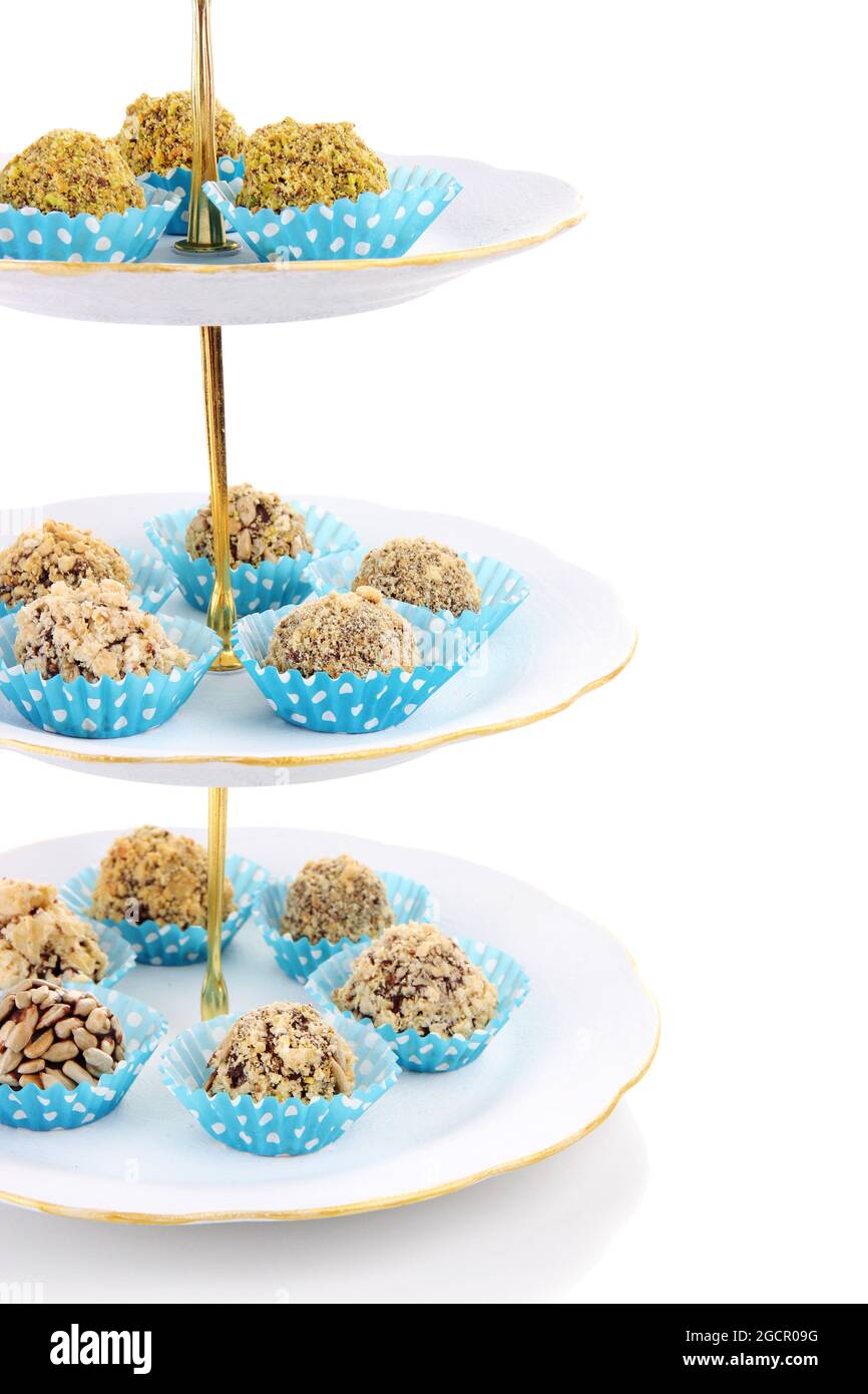 Set of chocolate candies, isolated on white Stock Photo - Alamy