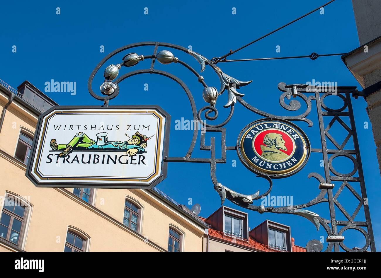 Nose sign, Wirtshaus Zum Straubinger, Blumenstr.5, Munich, Bavaria ...