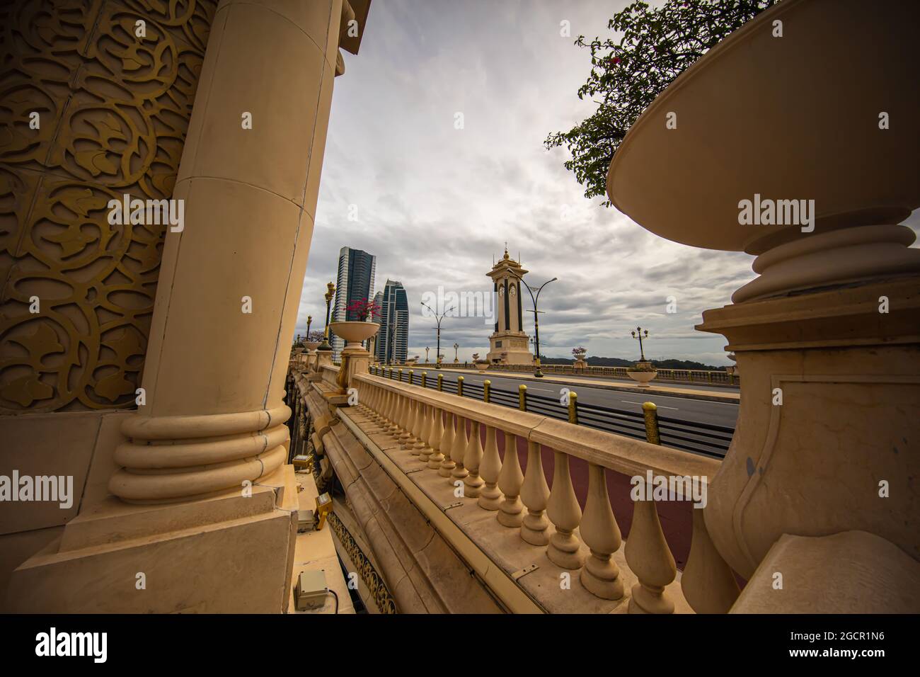 Early morning, after Sunrise at the Seri Gemilang Bridge in the ...