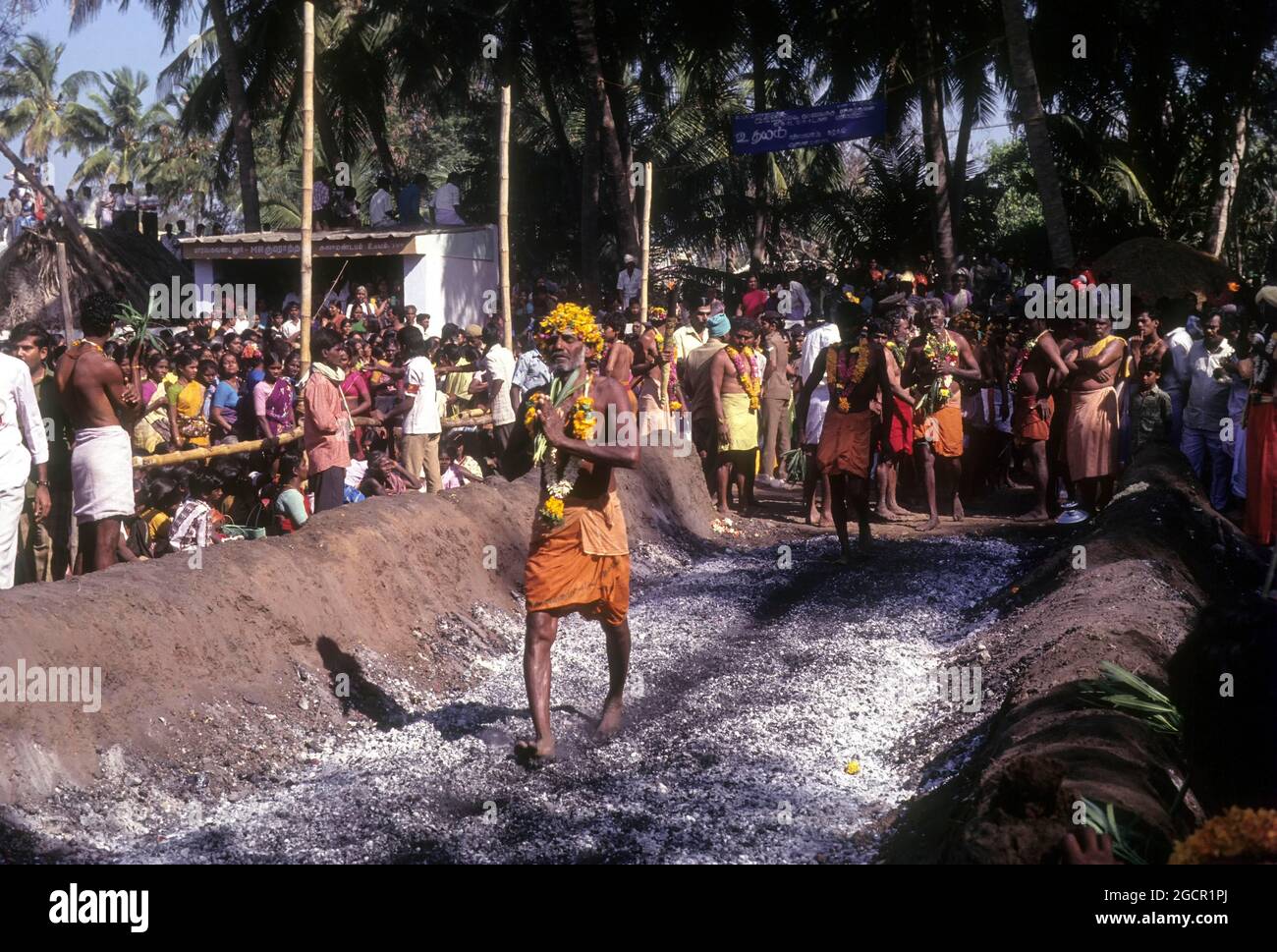 Fire walking festival at Masaniamman temple in Anaimalai, Tamil Nadu ...