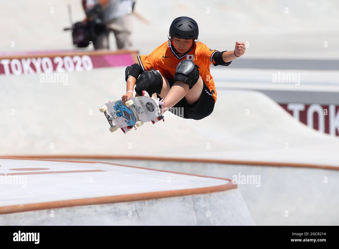 Tokyo, Japan. 4th Aug, 2021. Misugu Okamoto (JPN) Skateboarding : Women ...