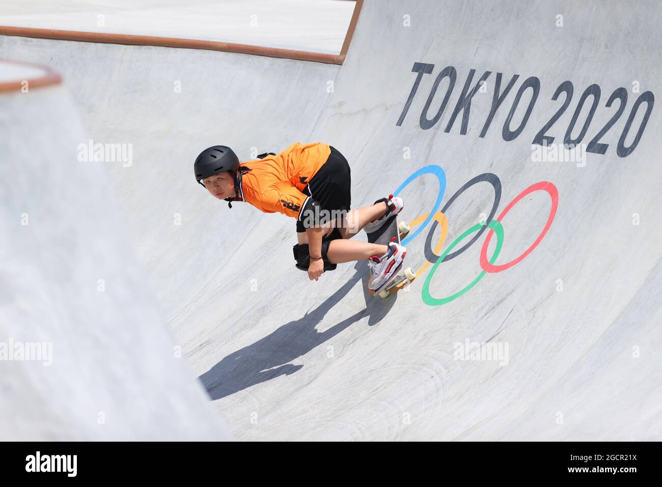 Tokyo, Japan. 4th Aug, 2021. Misugu Okamoto (JPN) Skateboarding : Women ...
