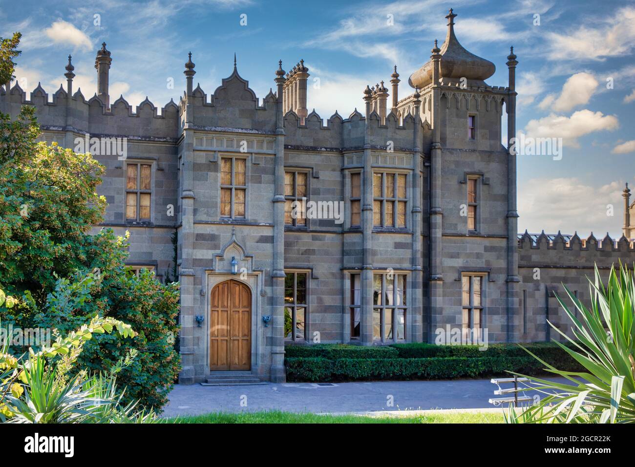 Vorontsovsky palace, Alupka, Crimea, Russia Stock Photo - Alamy