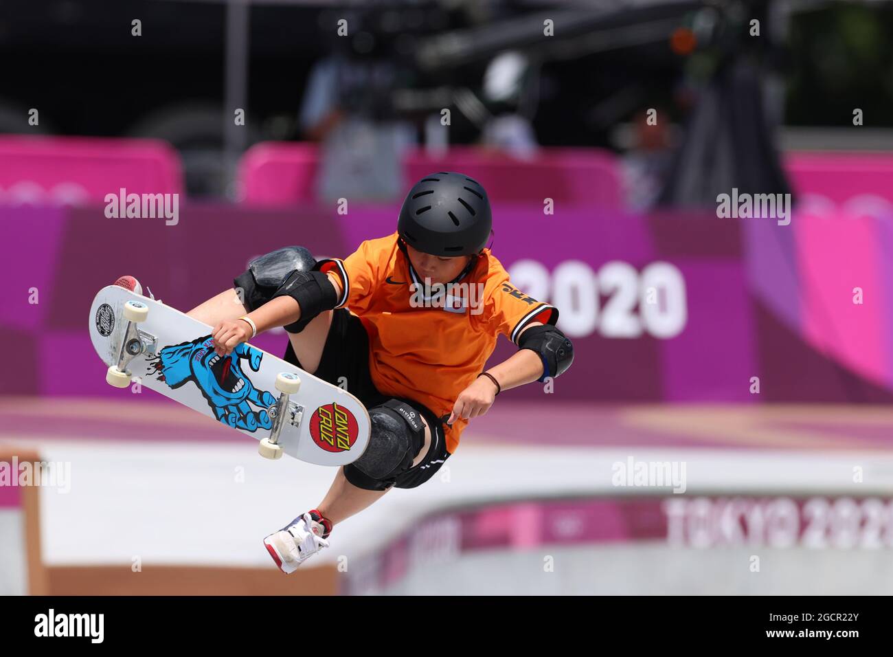 Tokyo, Japan. 4th Aug, 2021. Misugu Okamoto (JPN) Skateboarding : Women ...