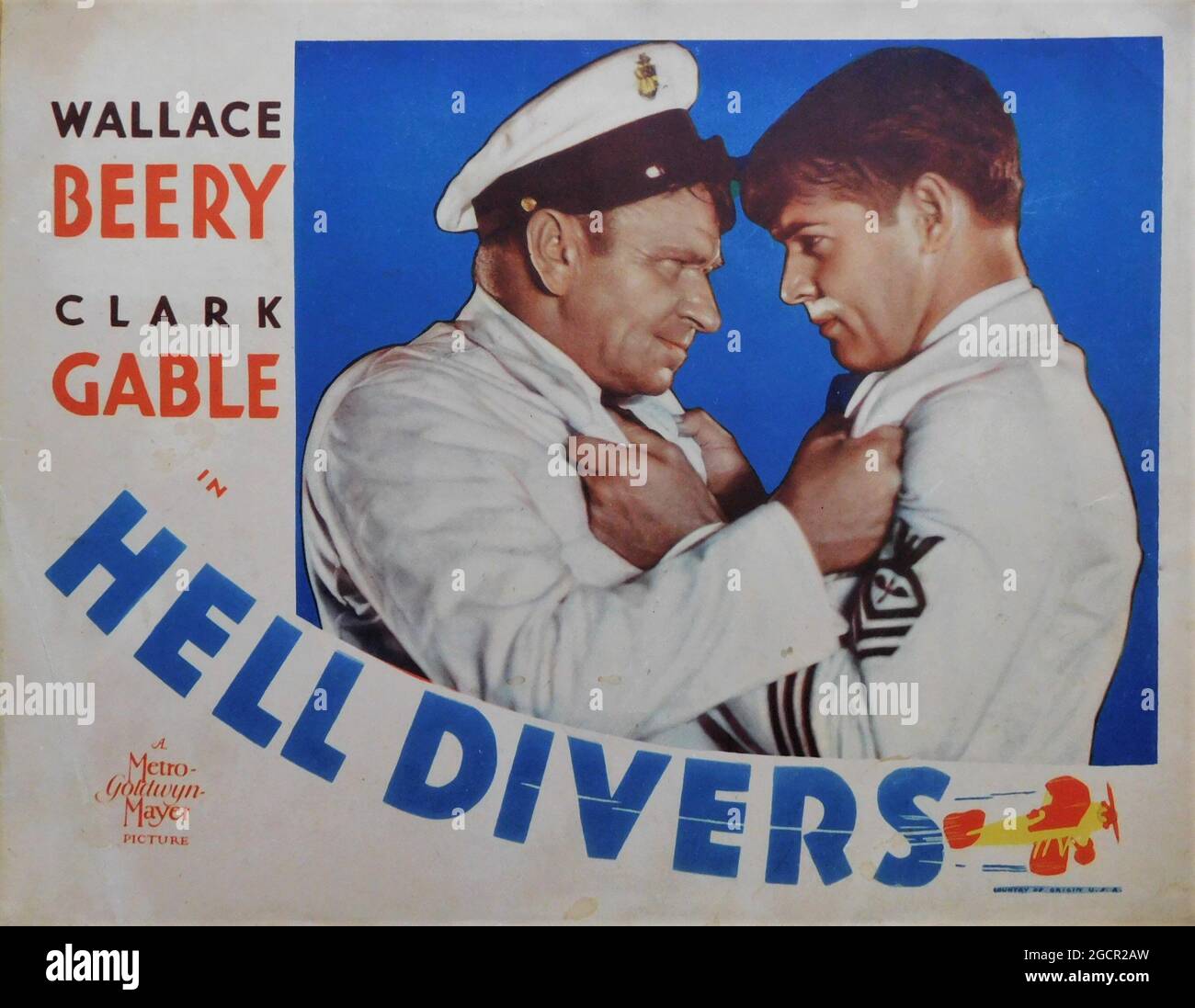 WALLACE BEERY and CLARK GABLE in HELL DIVERS 1931 director GEORGE W. HILL story Frank Wead Metro ...