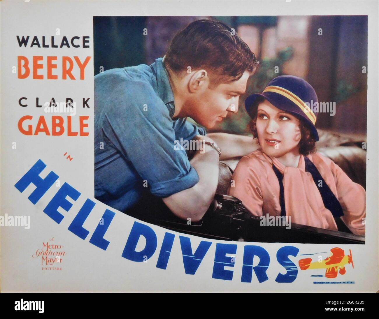 CLARK GABLE and DOROTHY JORDAN in HELL DIVERS 1931 director GEORGE W. HILL story Frank Wead ...