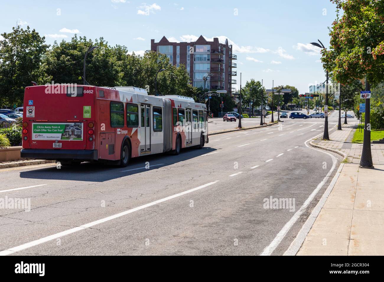 Ottawa, Canada - August 2, 2021: Public bus OC transpo from Ottawa on ...