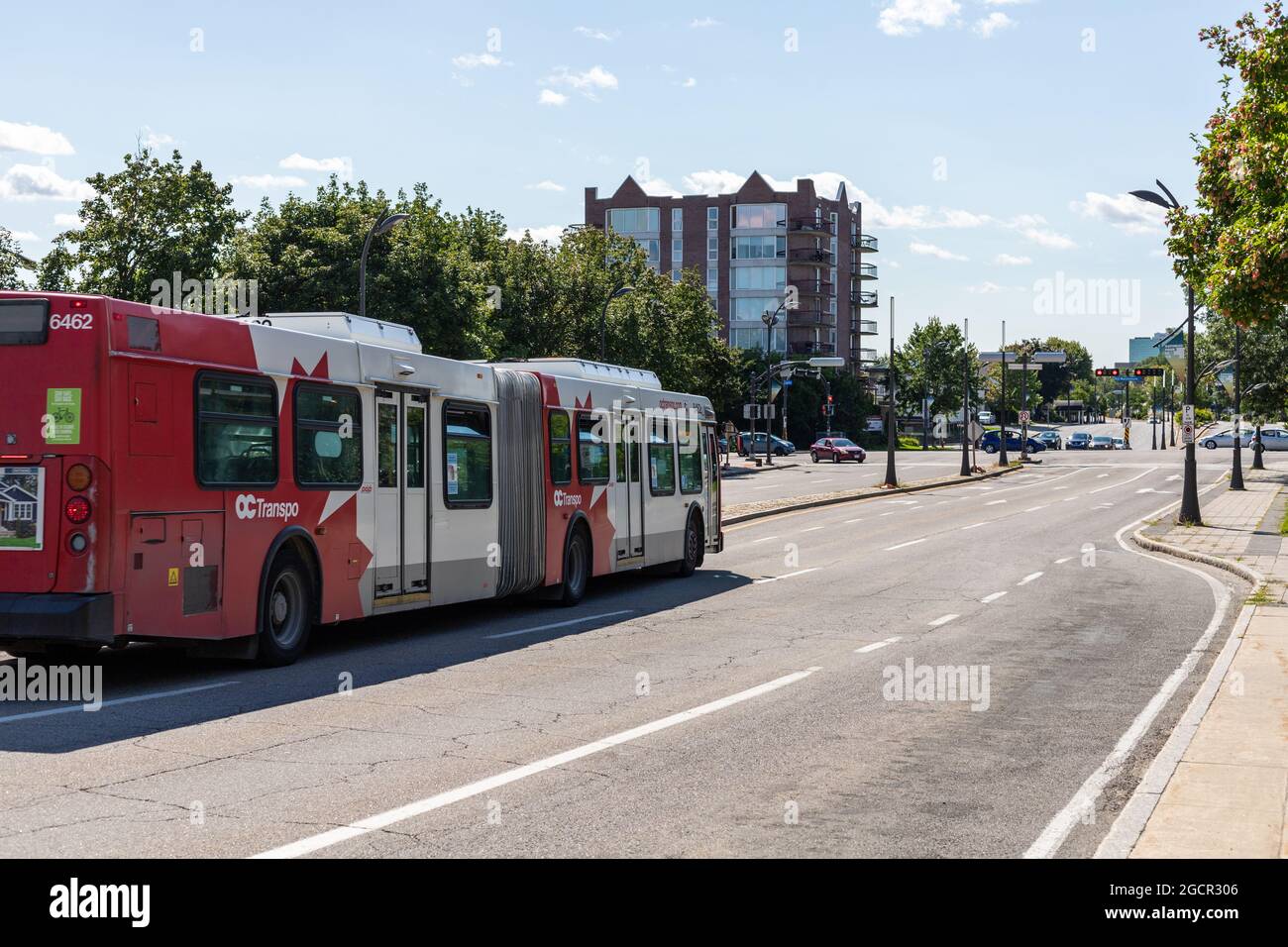 Ottawa, Canada - August 2, 2021: Public bus OC transpo from Ottawa is ...