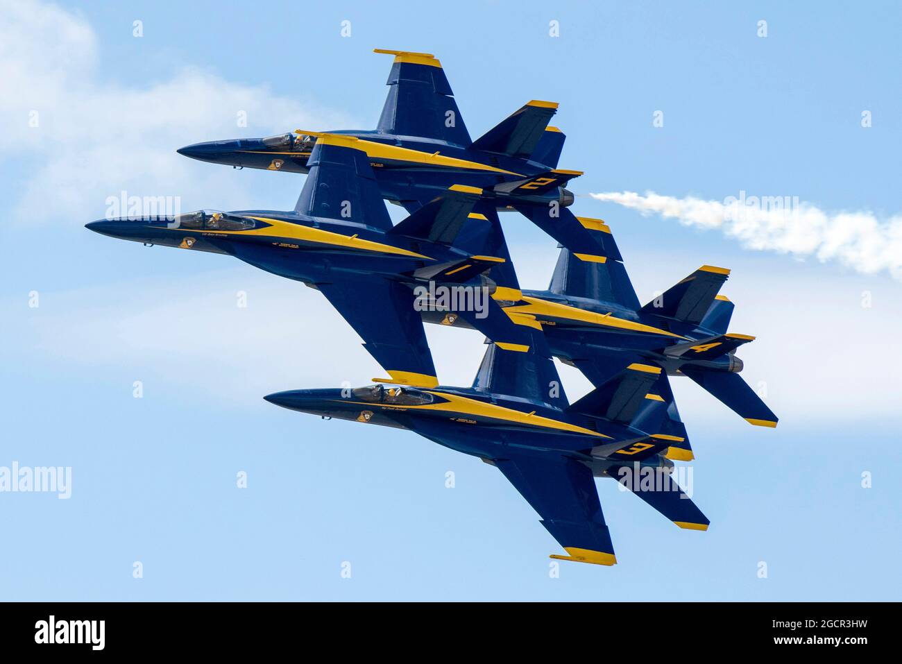 The U.S. Navy Flight Demonstration Squadron known as the Blue Angels ...