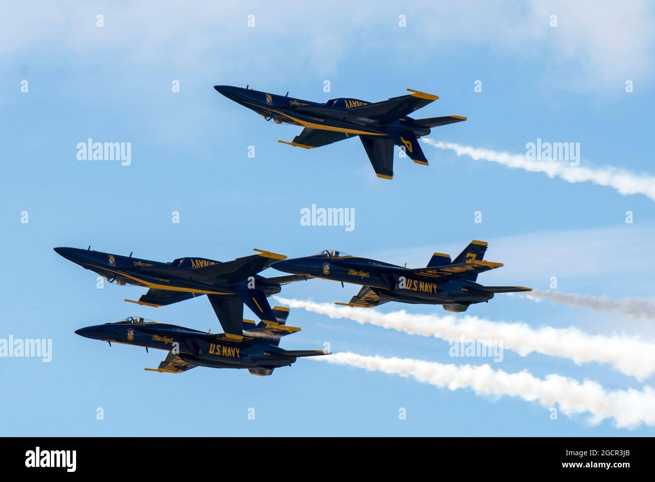 The U.S. Navy Flight Demonstration Squadron known as the Blue Angels ...