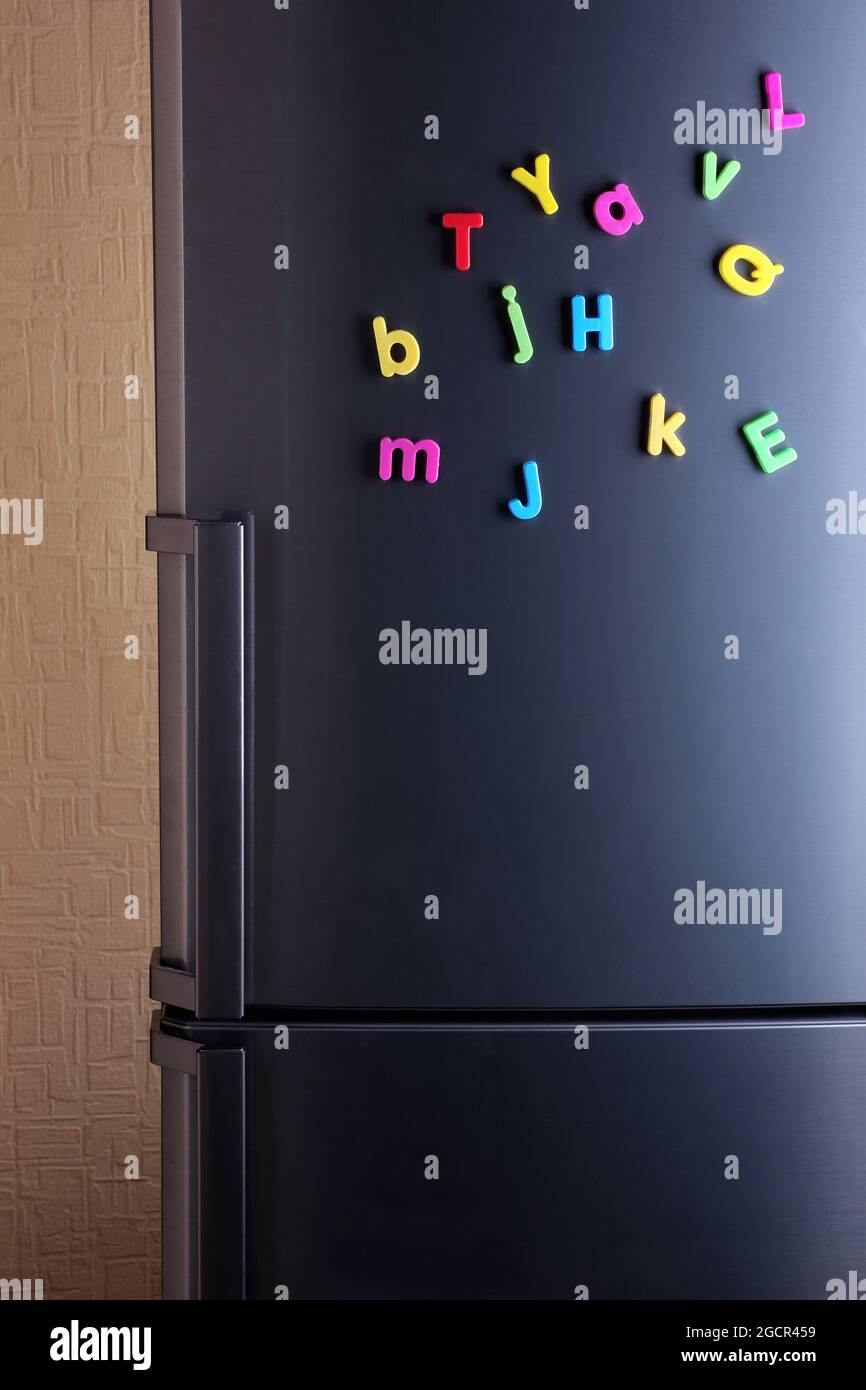 Magnetic letter shapes alphabet letters alphabet hi-res stock ...