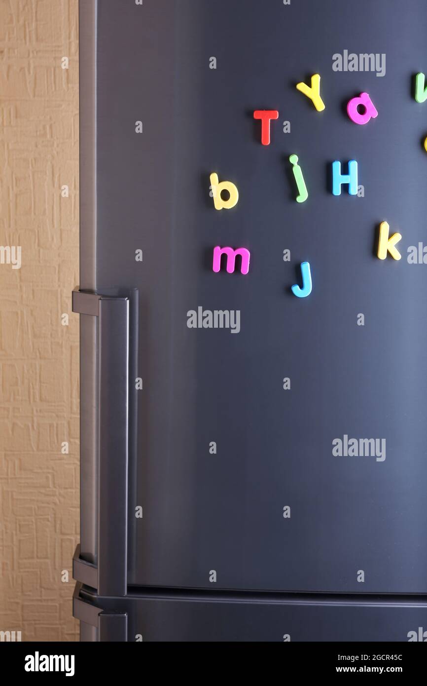 Magnetic letter shapes alphabet letters alphabet hi-res stock ...