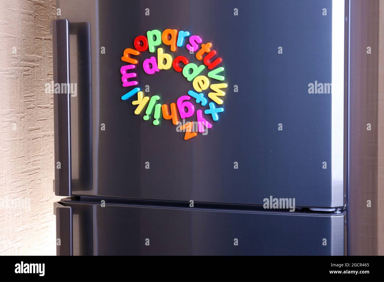 Magnetic letter shapes alphabet letters alphabet hi-res stock ...