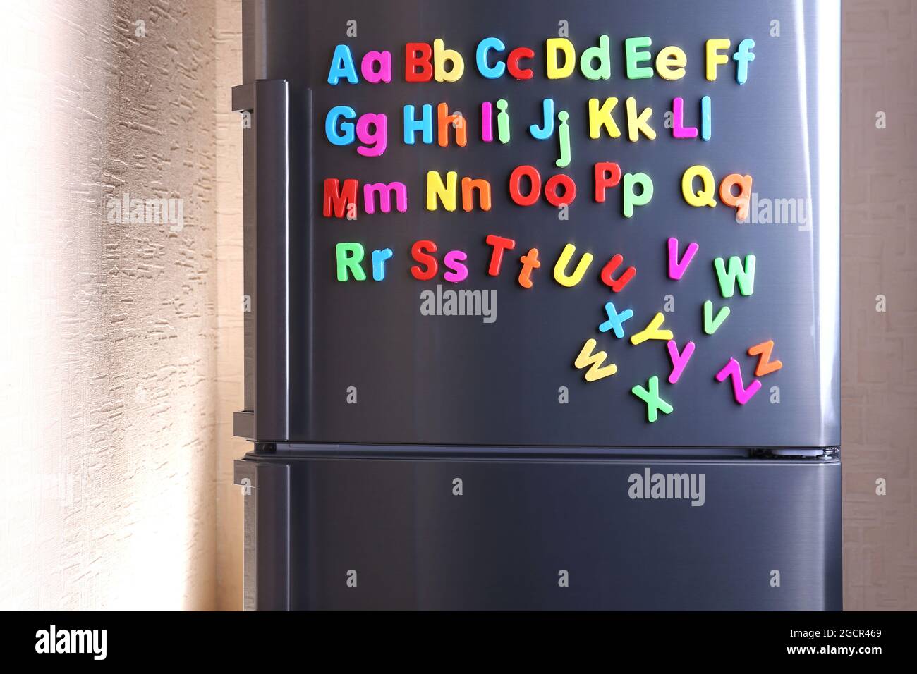 Magnetic letter shapes alphabet letters alphabet hi-res stock ...