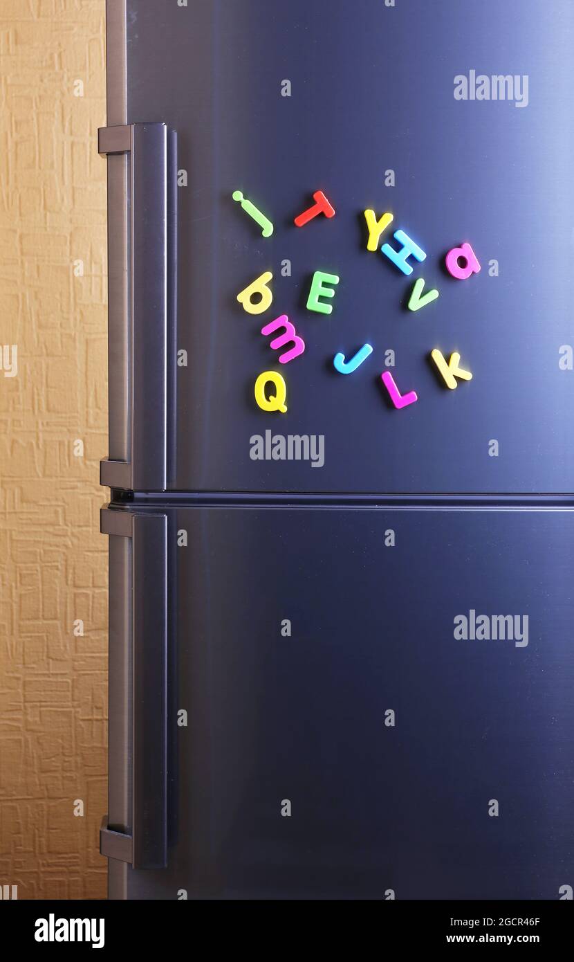 Magnetic letter shapes alphabet letters alphabet hi-res stock ...