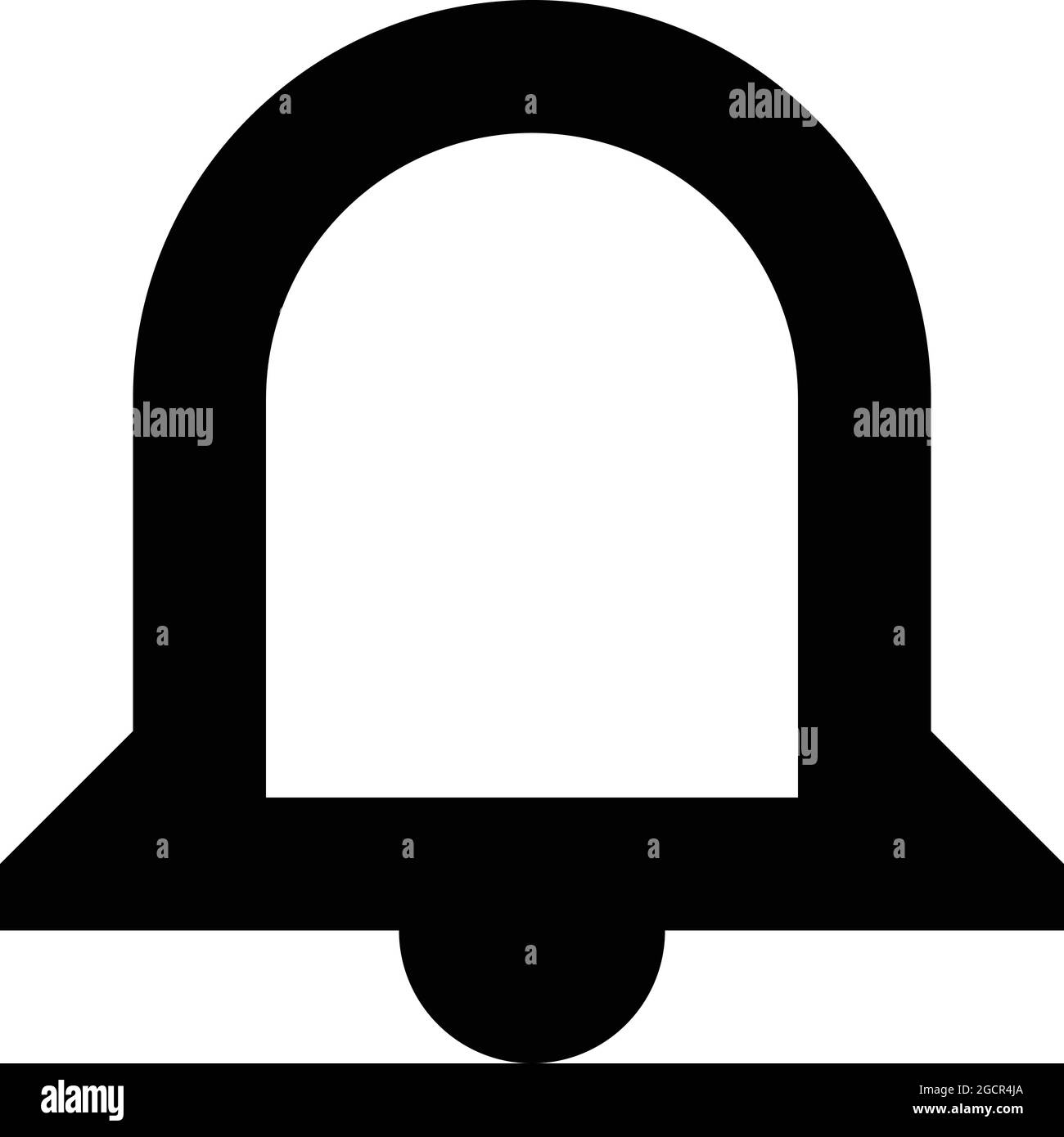 Bell icon on the white background Stock Vector Image & Art - Alamy