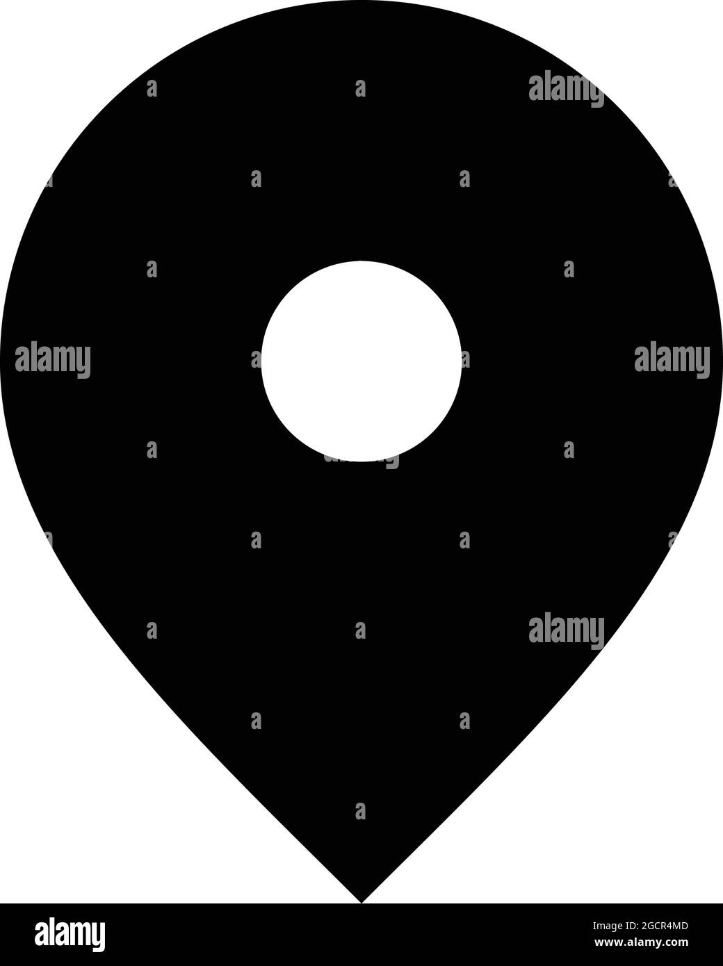 Location icon on the white background Stock Vector Image & Art - Alamy