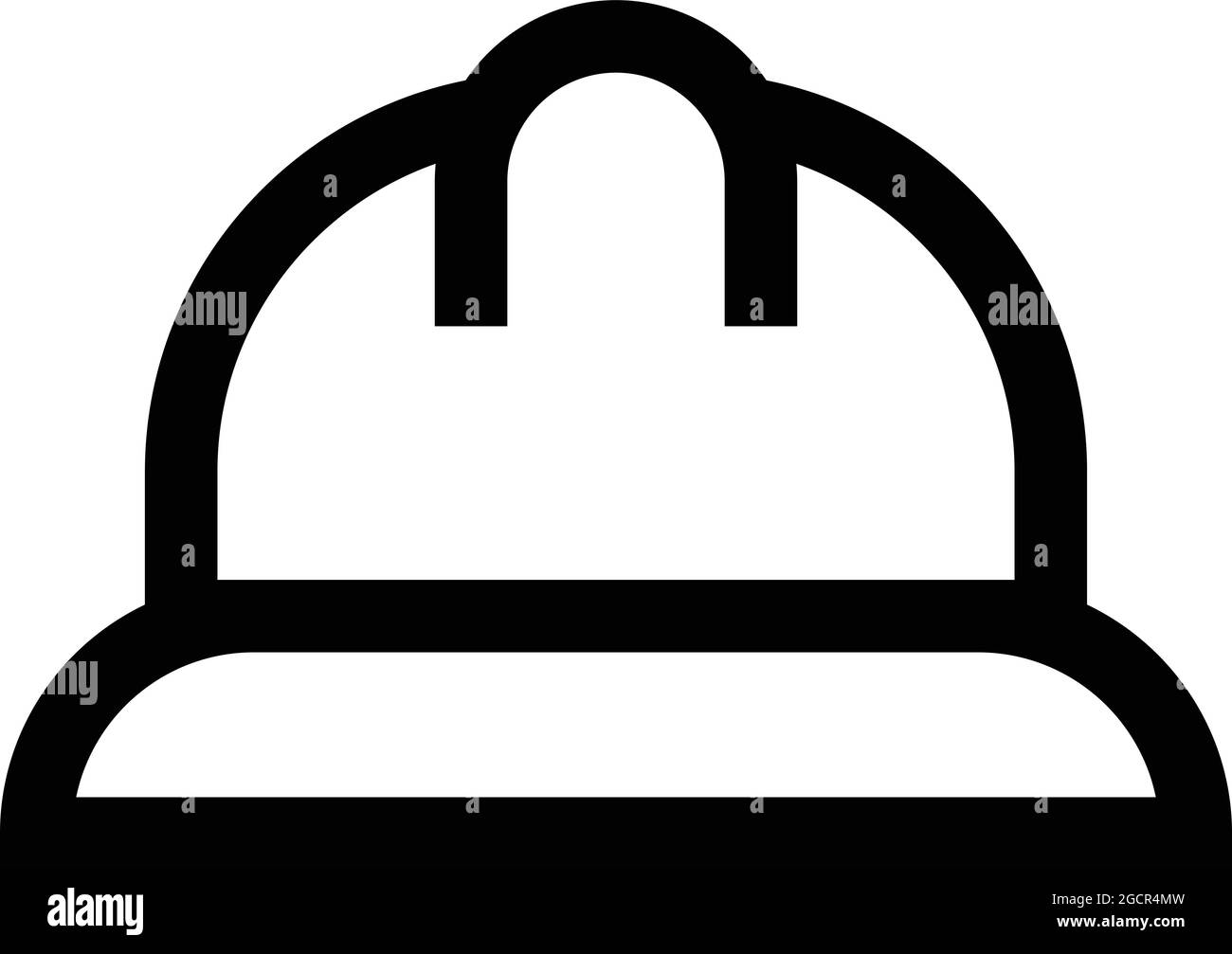 Construction hat icon on the white background Stock Vector Image & Art ...