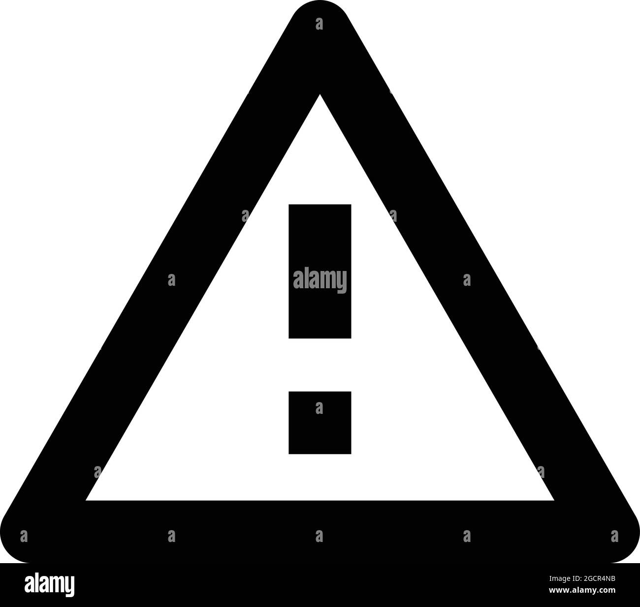 Alert icon on the white background Stock Vector Image & Art - Alamy