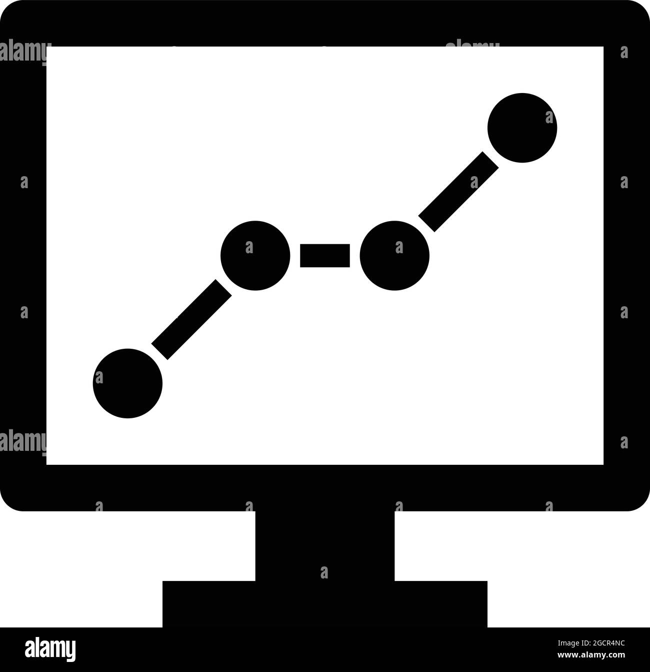 Analytics icon on the white background Stock Vector Image & Art - Alamy