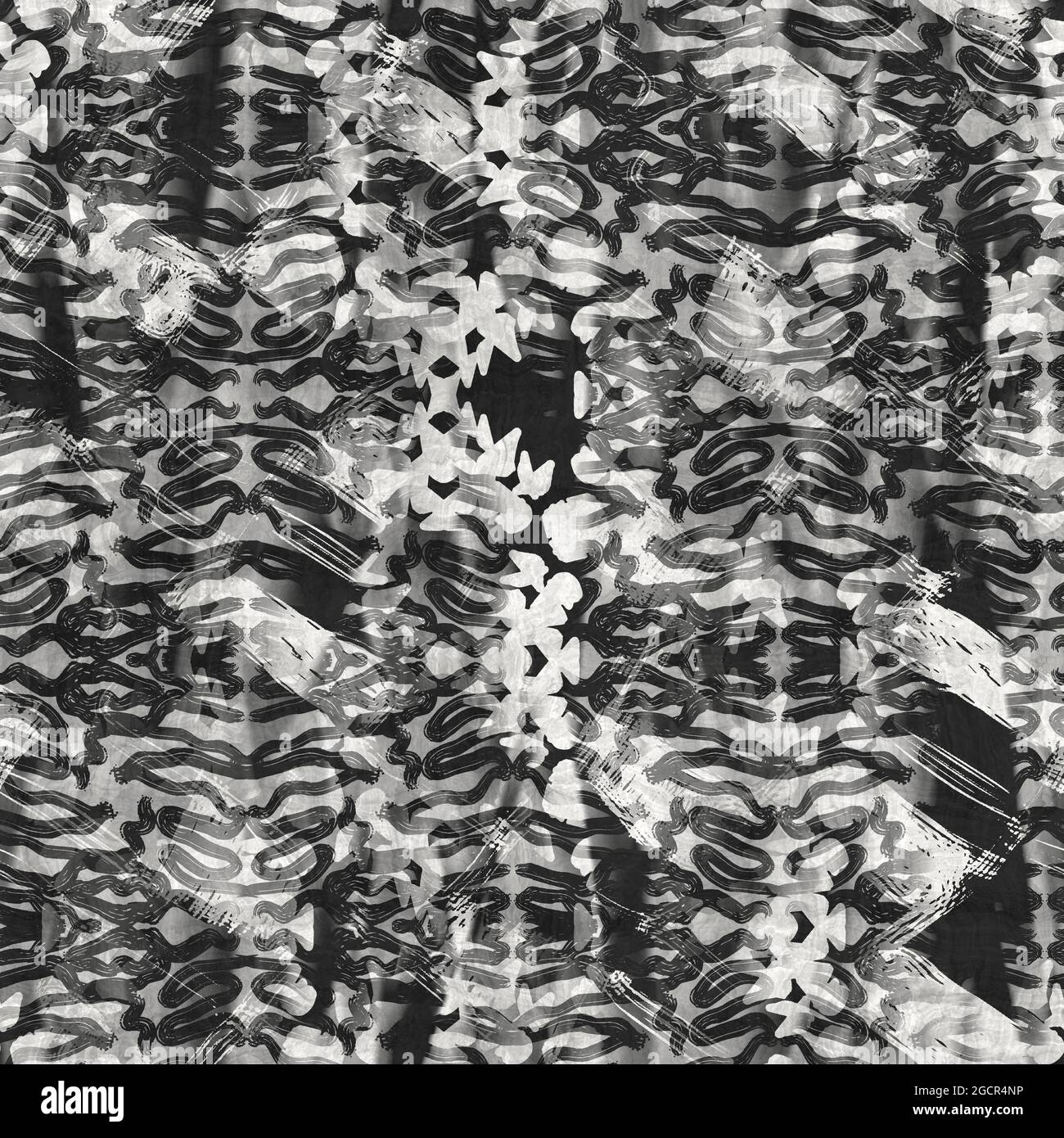Seamless two tone hand drawn brushed effect pattern swatch Stock Photo ...